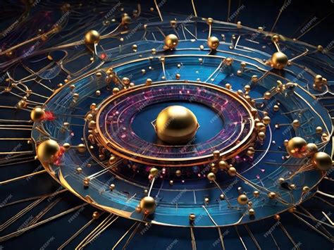 Premium Ai Image Depict A Universe Of Abstract Quantum Particles And