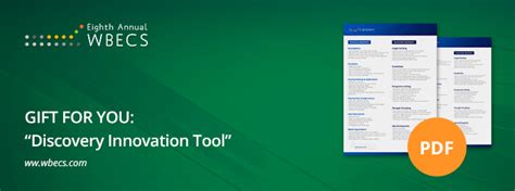 Discovery Innovation Tool By Judith E Glaser Wbecs 2018