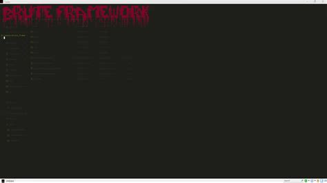 Brute Hacking Framework On Offsec Tools