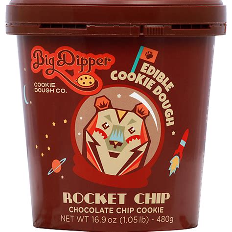 Big Dipper Edible Cookie Dough Rocket Chip Chocolate Chip Cookie 169 Oz Cookies Leppinks