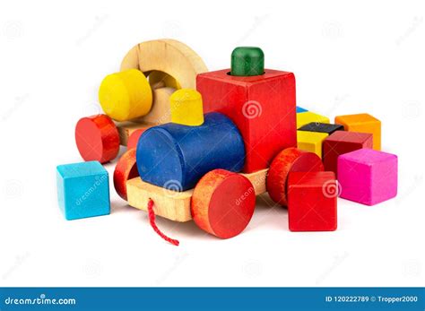 Colorful Toy Blocks Stock Image Image Of Green Learn 120222789