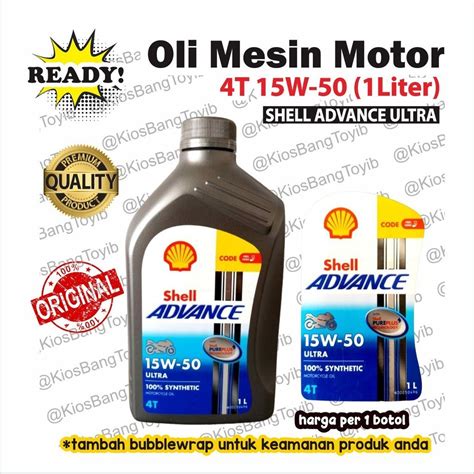 Jual Oli Shell Advance Ultra Full Sintetik Synthetic 4t 15w 50 1l Ori