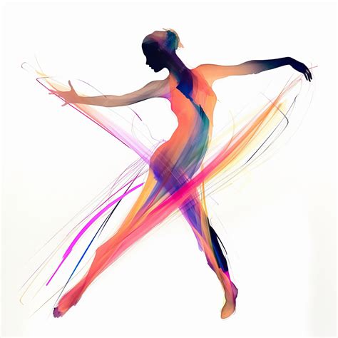Premium Photo Dancing Girl Silhouette Generative Ai