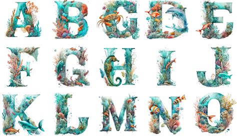 Personalized Letter J Aquatic Sea Nautical Art T Custom Wall Decor