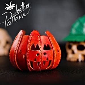 Jack Olantern Pumpkin Leather Pattern Pdf By Leatherhubpatterns Etsy