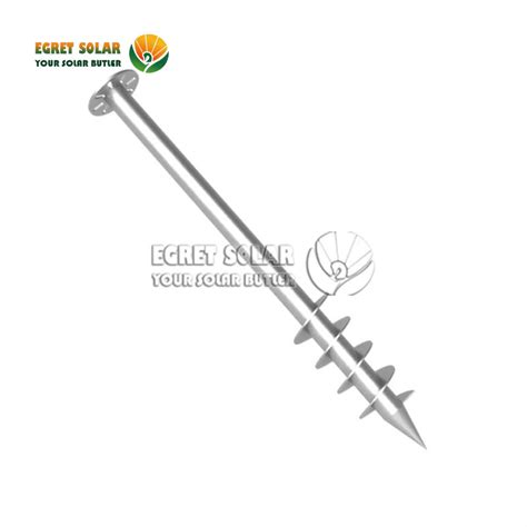 China Solar Ground Screw Pile Ground Mounting System Factory Egret Solar
