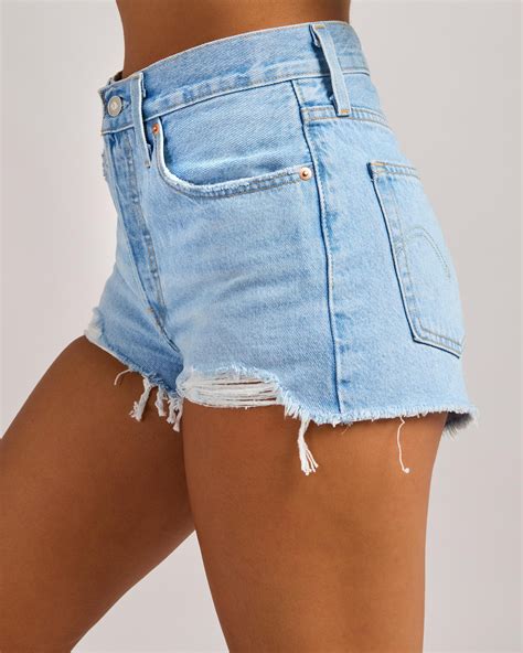 Levis Womens 501® Original High Rise Jean Shorts In Ojai Luxor Heat