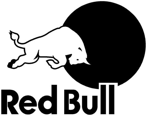 Black White And Red Bull Logo Logodix