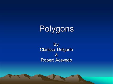 Polygons In Our Daily Life
