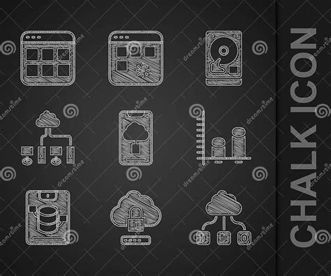 Set Cloud Technology Data Transfer Computing Lock Data Analysis