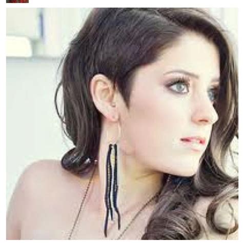 Sidecut Half Shaved Hair Shaved Side Hairstyles Hair Looks