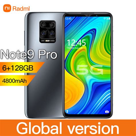 Radmi Nota 9 Pro 6gb 128gb 5g Versão Global Smartphone 6 1 Core 10 Núcleo 4g Rede Telefones