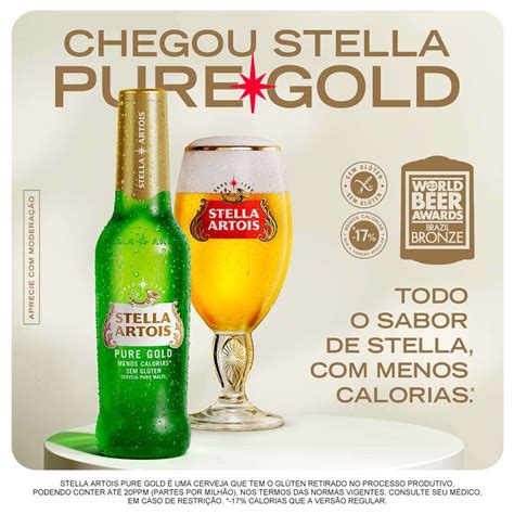 Cerveja Stella Pure Gold Long Neck 330ml Zona Sul