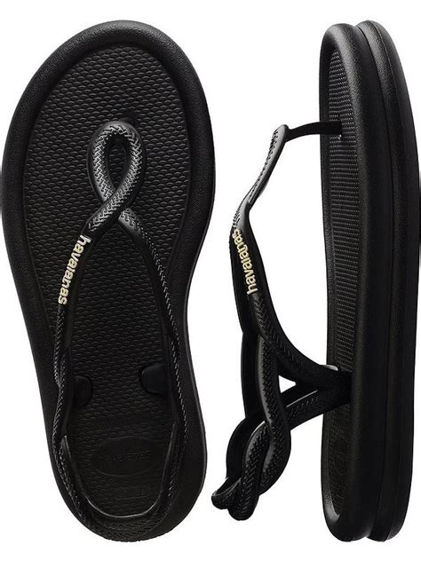 Havaianas Luna Puffed Up Flip Flop Black Very