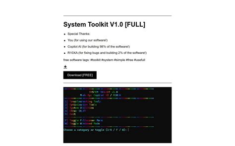 Free System Toolkit Download