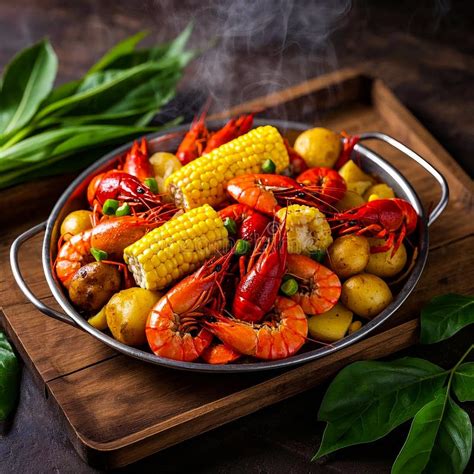 Steaming Hot Seafood Boil Platter Stock Illustrations 17 Steaming Hot