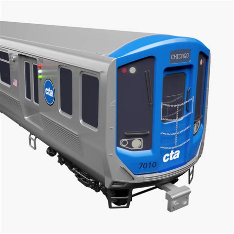 Chicago Cta Train 7000 Series 3d Model Cgtrader