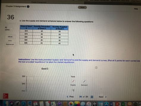 solved chapter 3 assignment 36 a use the supply and demand
