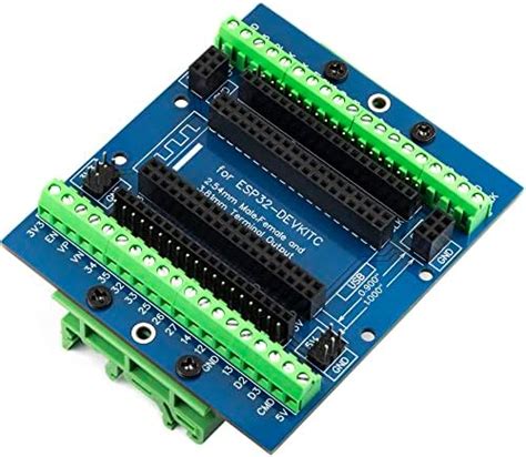 For Esp32 Super Breakout Board Din Rail Mount 381mm 015 Terminal