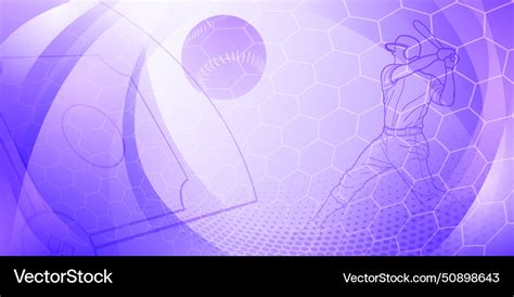 Baseball Themed Background Royalty Free Vector Image