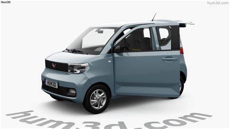 360 View Of Wuling Hongguang Mini Ev With Hq Interior 2023 3d Model