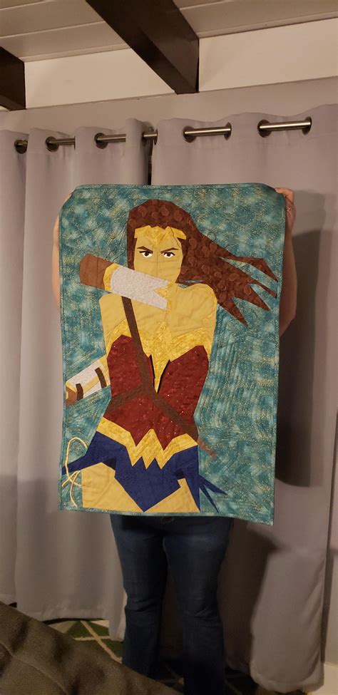 Finally Got Around To Binding My Wonder Woman Wall Hanging Ready To