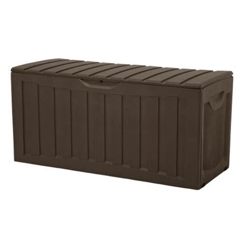 Ram Quality Products Plastic 90 Gal Outdoor Locking Storage Bin Deck
