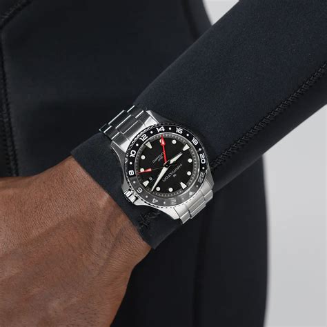 Khaki Navy Scuba Auto 40mm Black On Bracelet Teddy Baldassarre