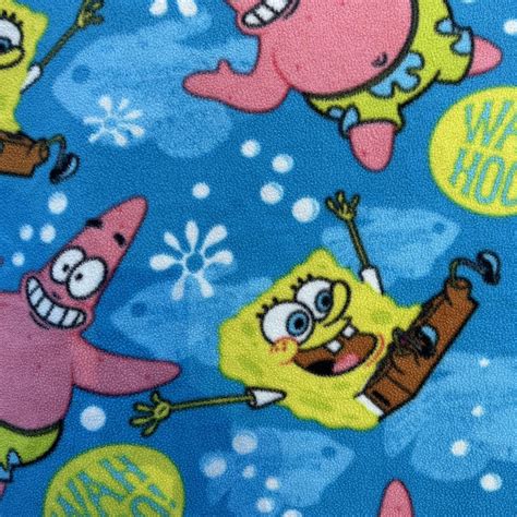Nickelodeon Spongebob Squarepants Blanket Length Depop