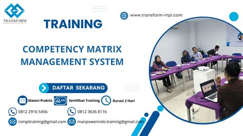 Training Competency Matrix Management System