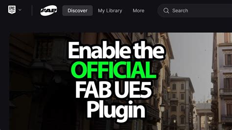 How To Enable The Official Fab Plugin In Unreal Engine 5 Youtube