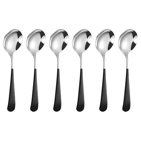 Clearanc Tablespoon Scoop Easeky Round Spoon 304 Stainless Spoon Fork Household Cute Small Soup