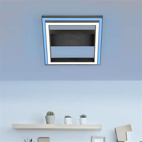 Brilliant Tuya Smart Led Panel Palva Schwarz 30 X 30 Cm Dimmbar Rgbw