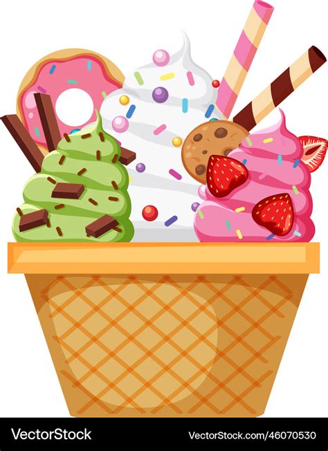 Ice Cream Sundae Bowl Clip Art
