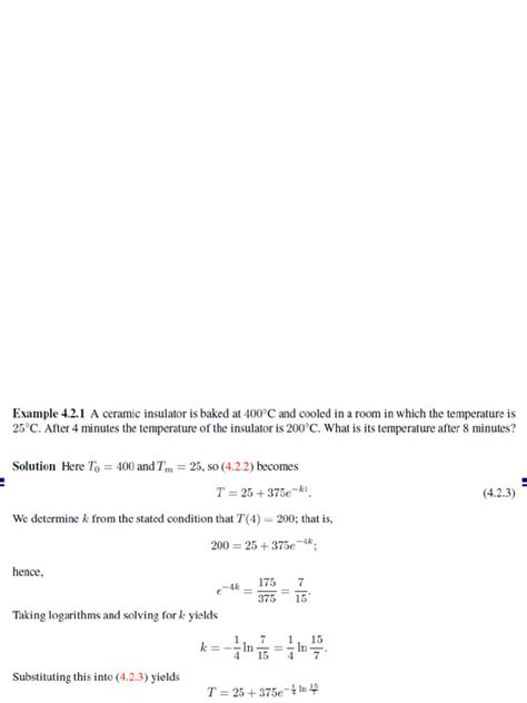 Modeling With Differential Equation Pdf
