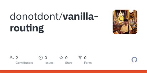 Github Donotdontvanilla Routing