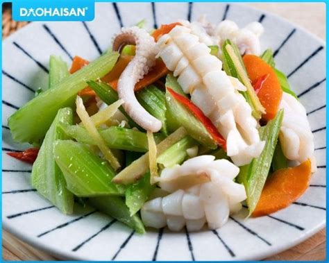 Cách Làm Món Mực Xào Cần Tỏi Tây Ngon Mê Li Bạn Nên Biết Daohaisan