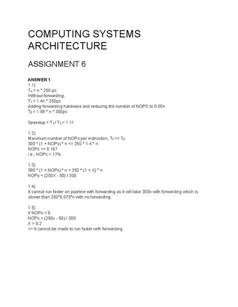 Jp7431 Hw6 Aqswde Computing Systems Architecture Assignment 6