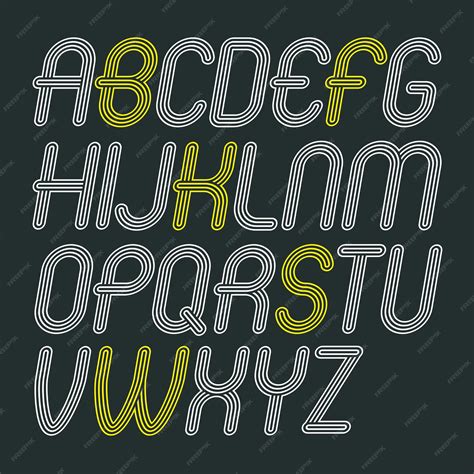 Premium Vector Set Of Disco Vector Upper Case Alphabet Letters