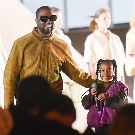 Kanye West And His Daughter