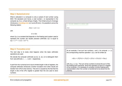 numerical analysis using scilab error analysis and propagation pdf