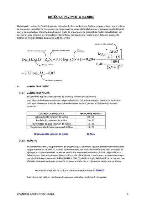 DiseÑo De Pavimentos Flexibles Wamo Udocz