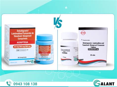So Sánh Thuốc Acriptega Và Hetero Arv Galant