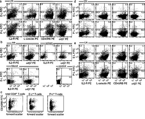Figure 1 From Cd4 T Cells Migrate Into Inflamed Skin Only If They Express Ligands For E And P