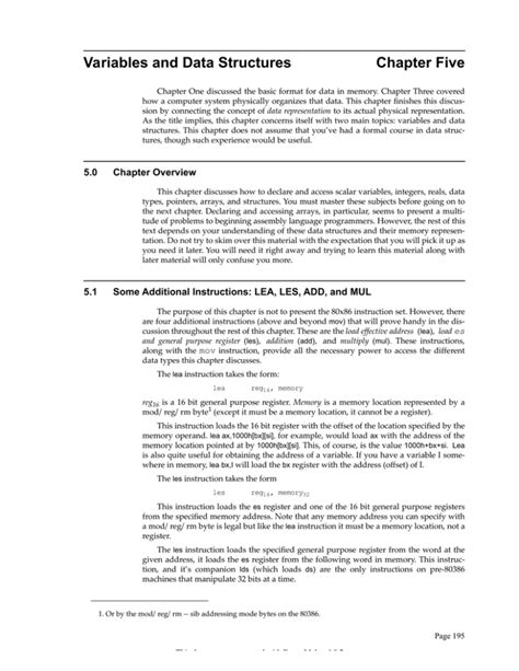 Variables And Data Structures Chapter Five