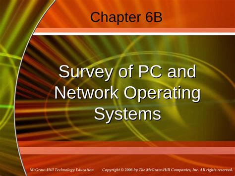 Pdf Survey Of Pc And Network Operating Systems · •network Operating System 7b 6 Pc Operating