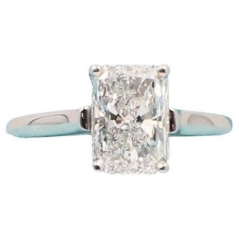 Tiffany And Co Royal Blue Sapphire Calibre Diamond Solitaire