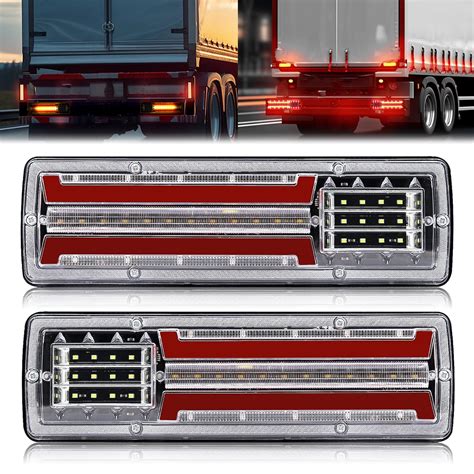 Nwpangu Led Truck Tail Lights Trailer Rear Light Brake