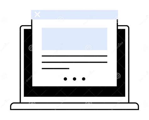 laptop screen with open web browser window displaying a document or