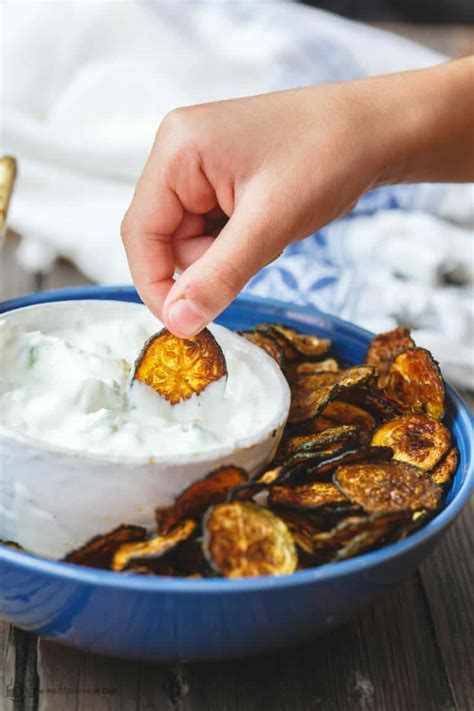 Crispy Baked Zucchini Chips Recipe The Mediterranean Dish